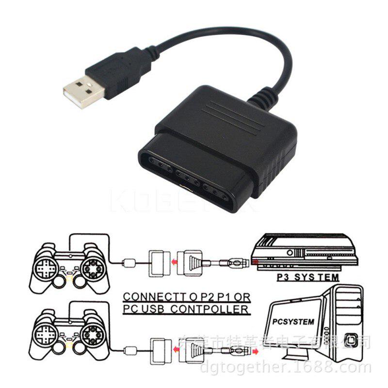 Buy USB GamePad Games Controller Converter P2 to P3 Adapter Cable ...
