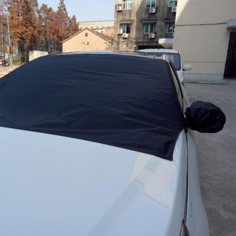 Four Seasons Universal Car Covers Black Full Protection Windshield ...