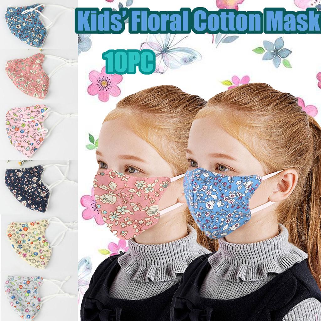 Buy Insky 10PC Kids Children Outdoor Cotton Mouth Masks Childrens ...