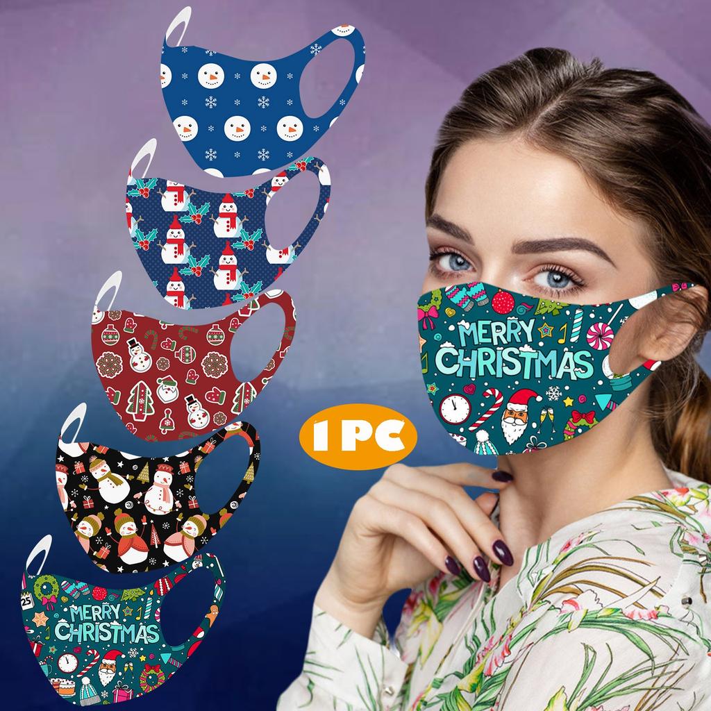 Buy SIS 1PC Adult Printed Ice Silk Mask To Protect Against Dusts And ...