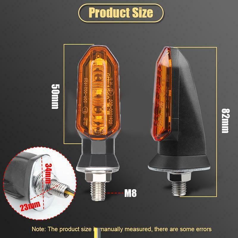Kaufe 2 Stücke Motorrad Blinker Rauch Led Bernstein Blinker ...