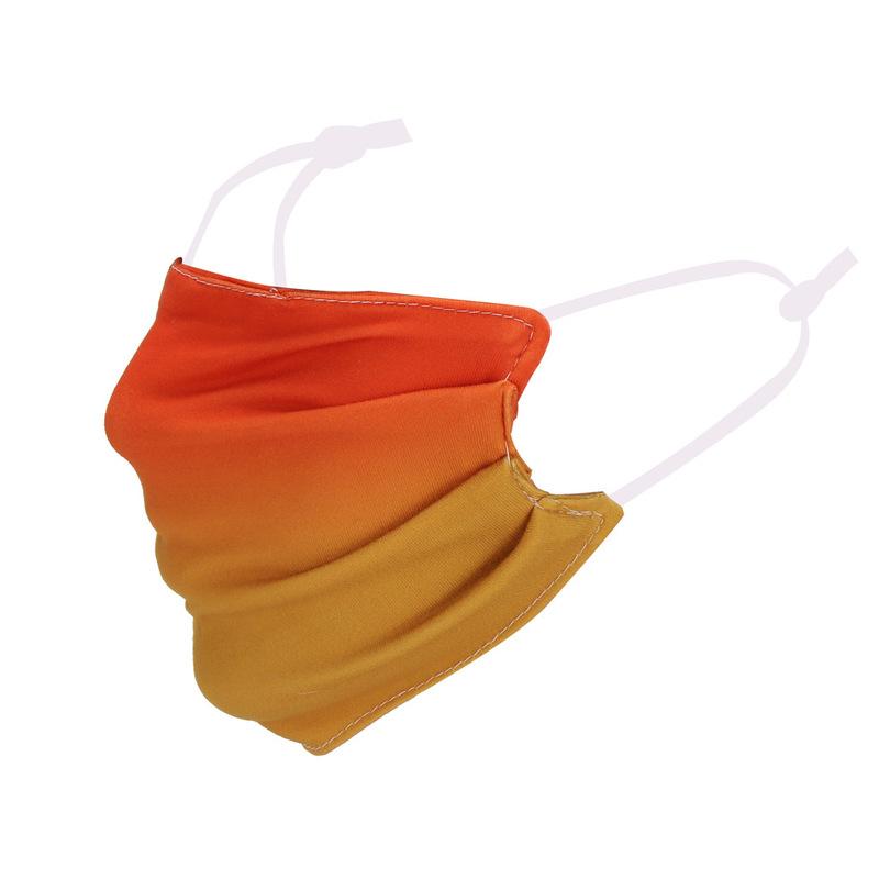 Buy 2Pcs Printed Elastic Button Headband and Face Mask Dustproof Air ...