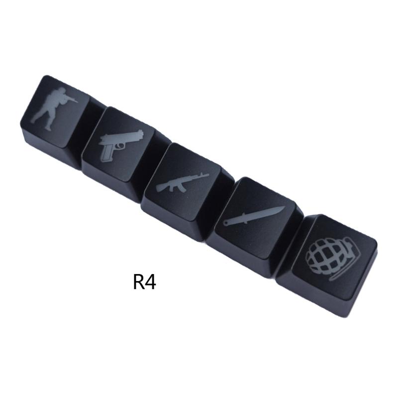 Buy 5Pcs OEM R4 Profile ABS Backlit Keycap Gaming Keycaps Key Button CS ...