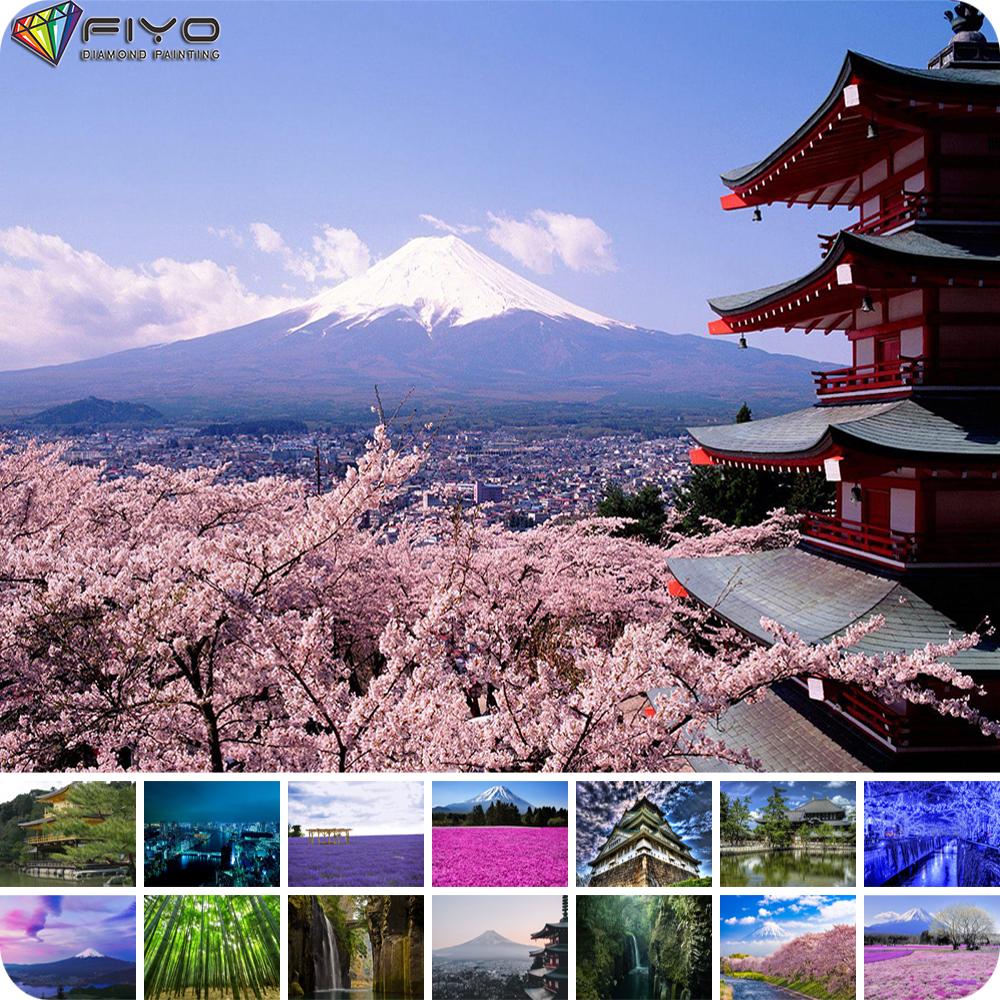 Buy 5D DIY Diamond Painting Scenery Full Circle Rhinestone Embroidery ...