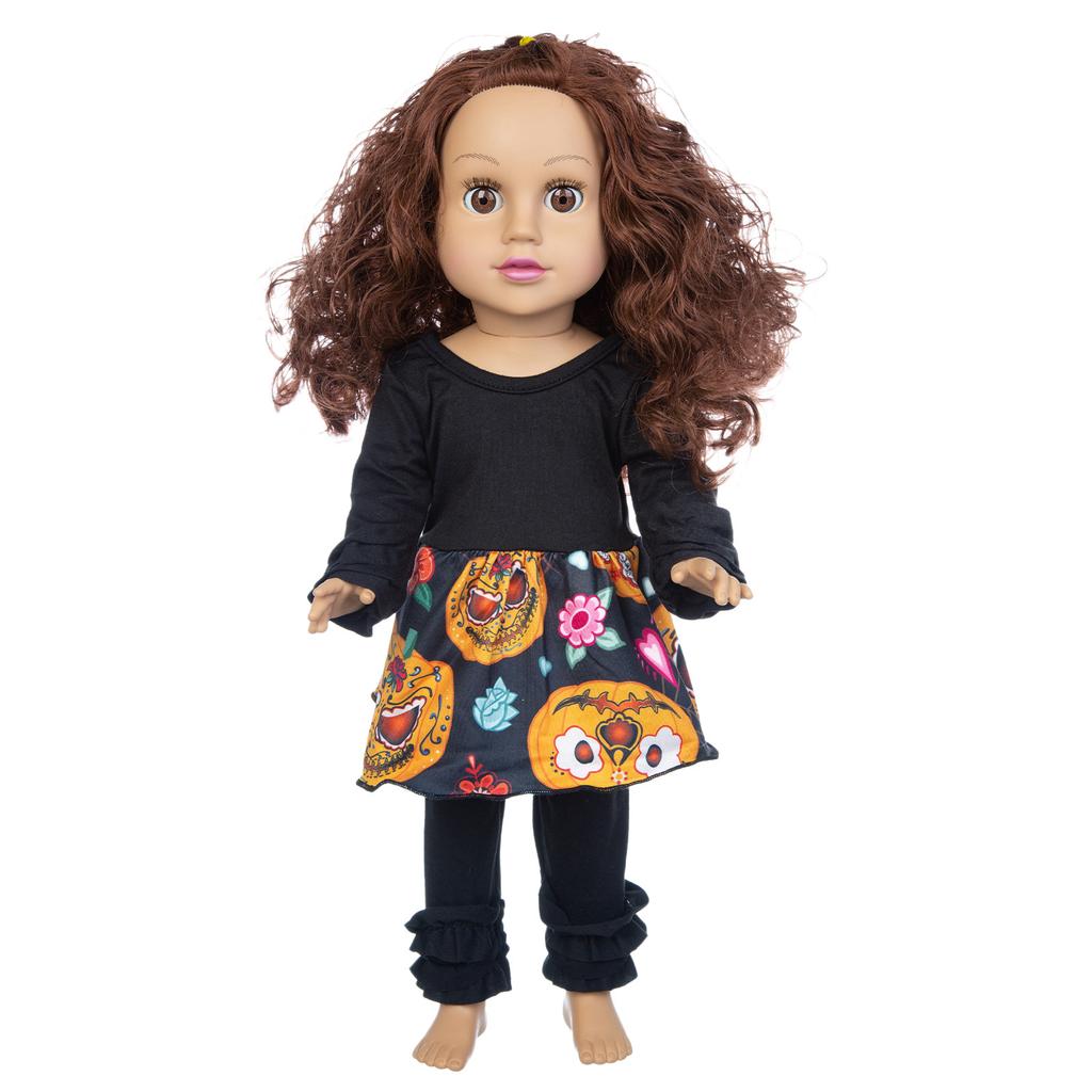 Buy [MS] Halloween Cute Plaything Curly Pumpkin Clothes 45CM Vinyl Baby ...