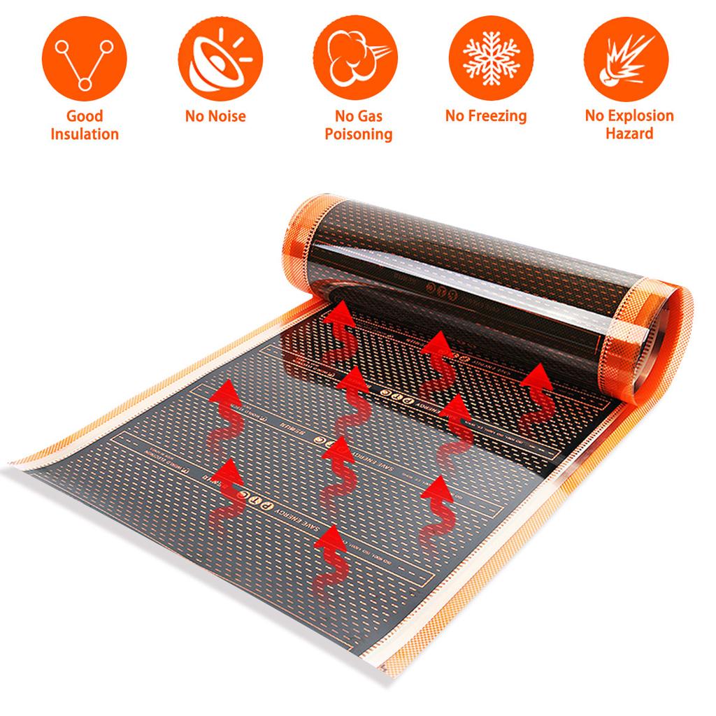 Buy PTC Underfloor Heating Film No Freezing Self Regulating Temperature ...