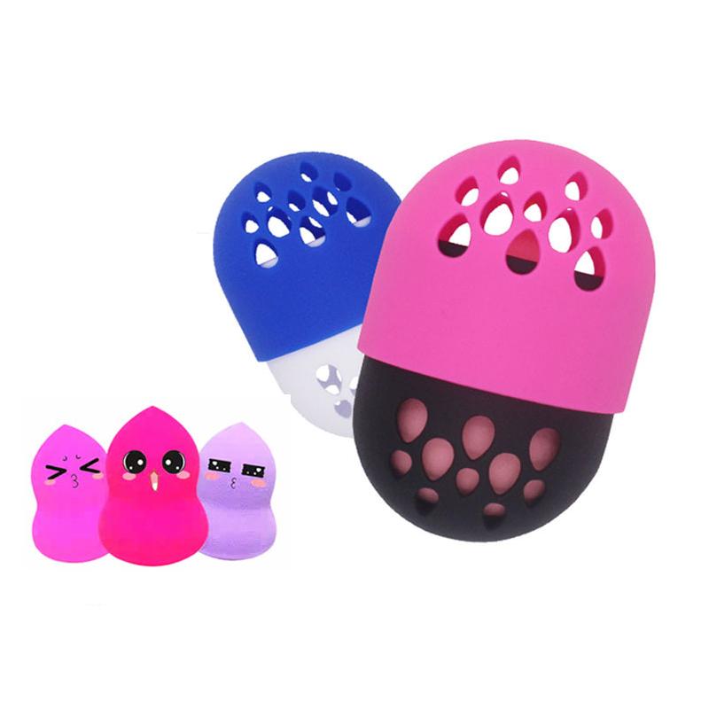 Buy Soft Silicone Powder Cosmetic Puff Drying Holder Egg Stand Beauty ...