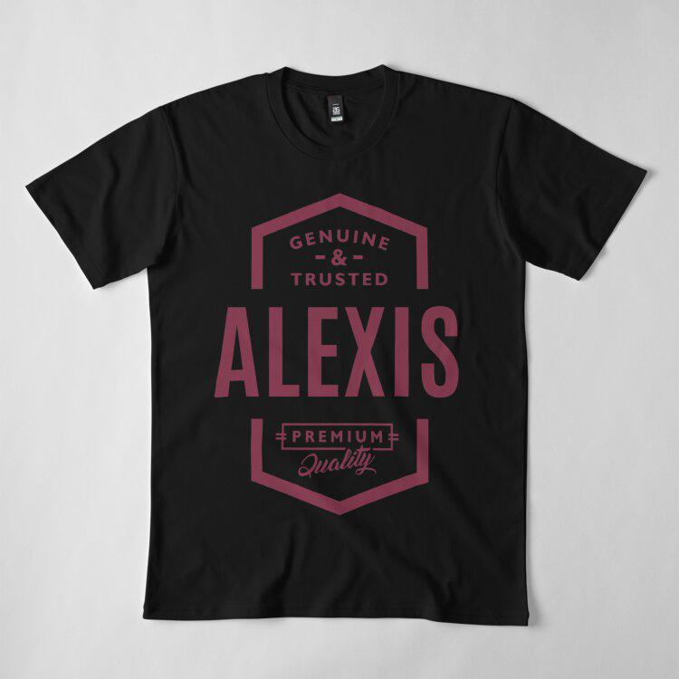 Buy Men Premium Cotton Harajuku T-Shirt Alexis Personalized Name ...