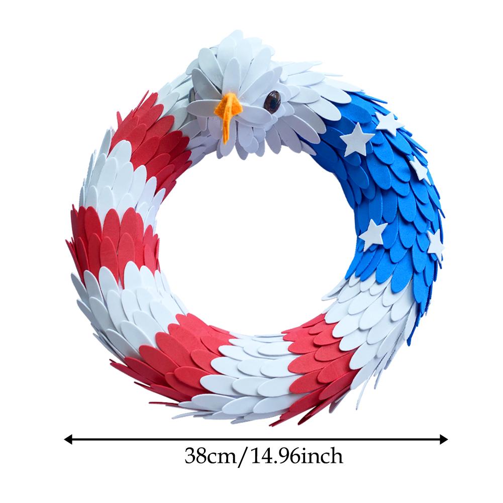 Buy American Eagle Wreath Patriotic Wreath Front Door Decor at ...