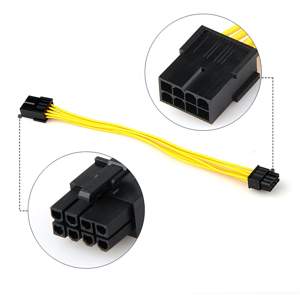 Buy 8P Male To Female Extension Cable 8P Graphics Power Cord 8Pin To 6 ...