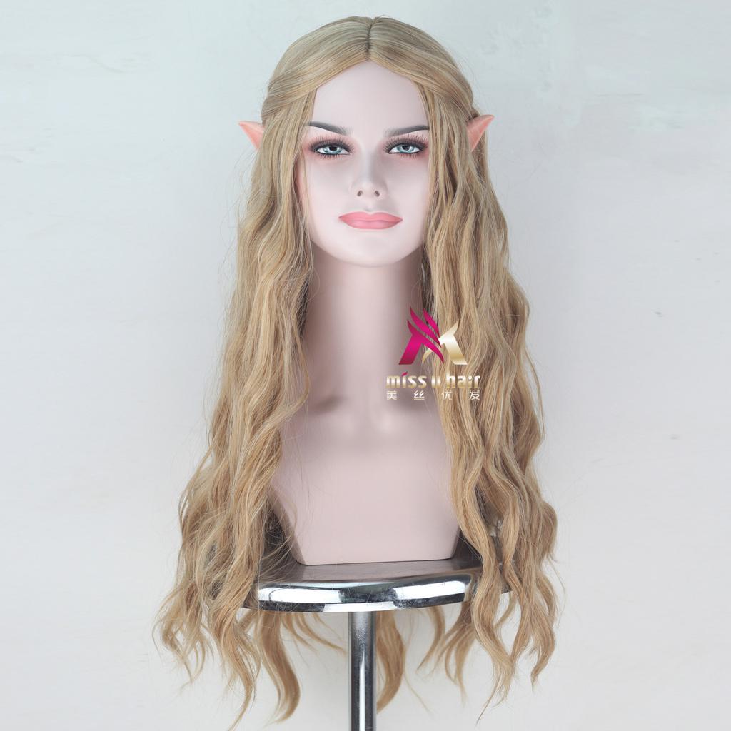 Hobbit Wig Elf Queen Karen Trier Ear Cosplay Anime Wig uygun fiyatlı ...