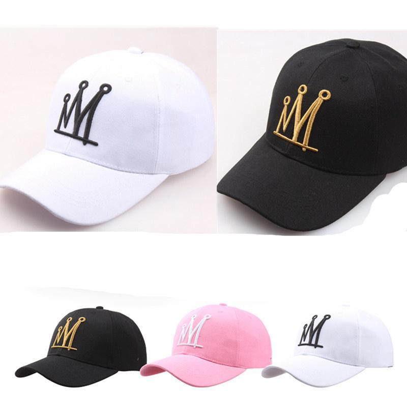 Buy M Baseball Cap Unisex Letter Printed Solid Color Snapback Teenager ...