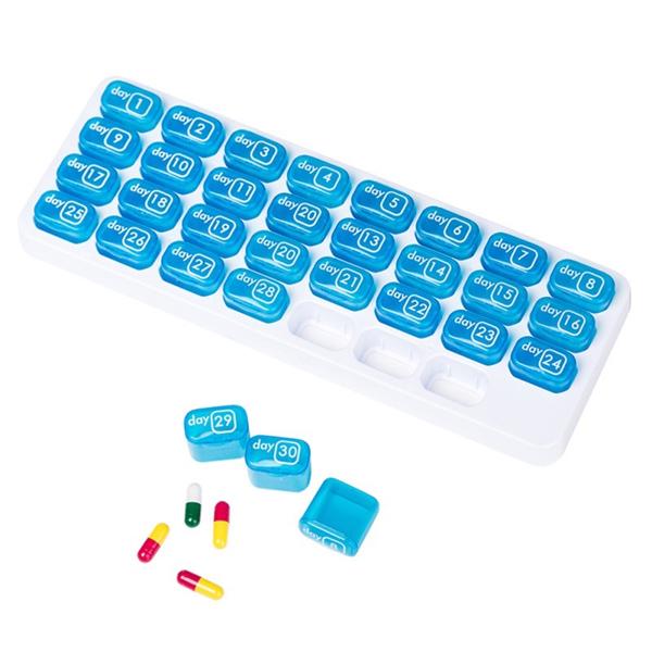 Keyboard Pill Organiser Box One Month Medicine Tablet Storage Dispenser ...