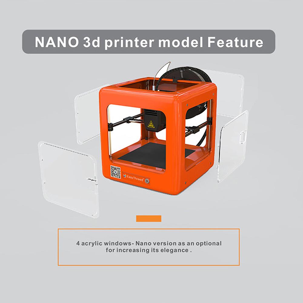 Buy EasyThreed E3D NANO 3D Printer No Assembling Desktop for Kids Students Easy Operation High ...