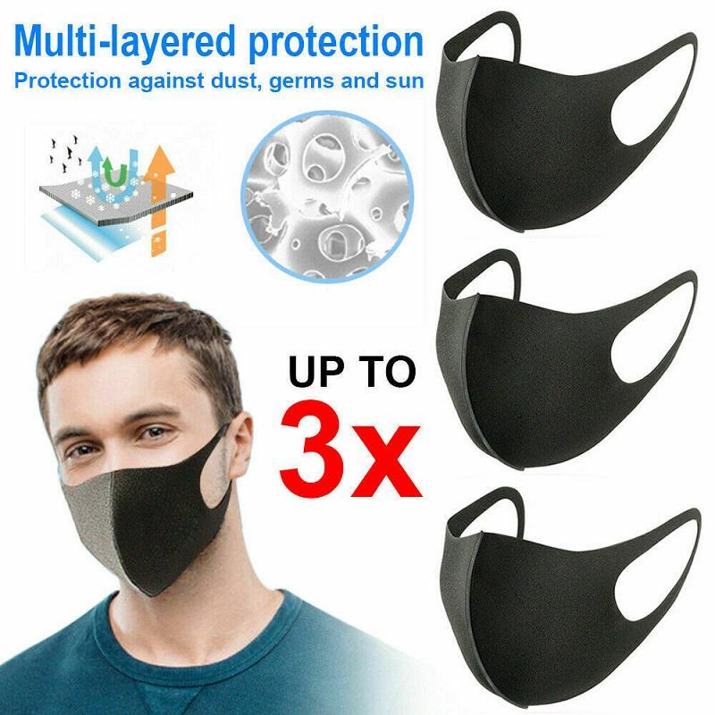 Buy 3pcs Washable Health Earloop Mask Windproof Mouth-Muffle Bacteria ...
