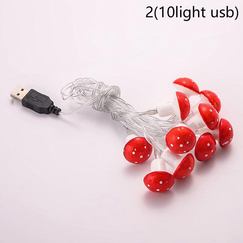 Cheap 3M 20Led 1.5M 10Led Mushroom String Light Usb/Battery Operated ...