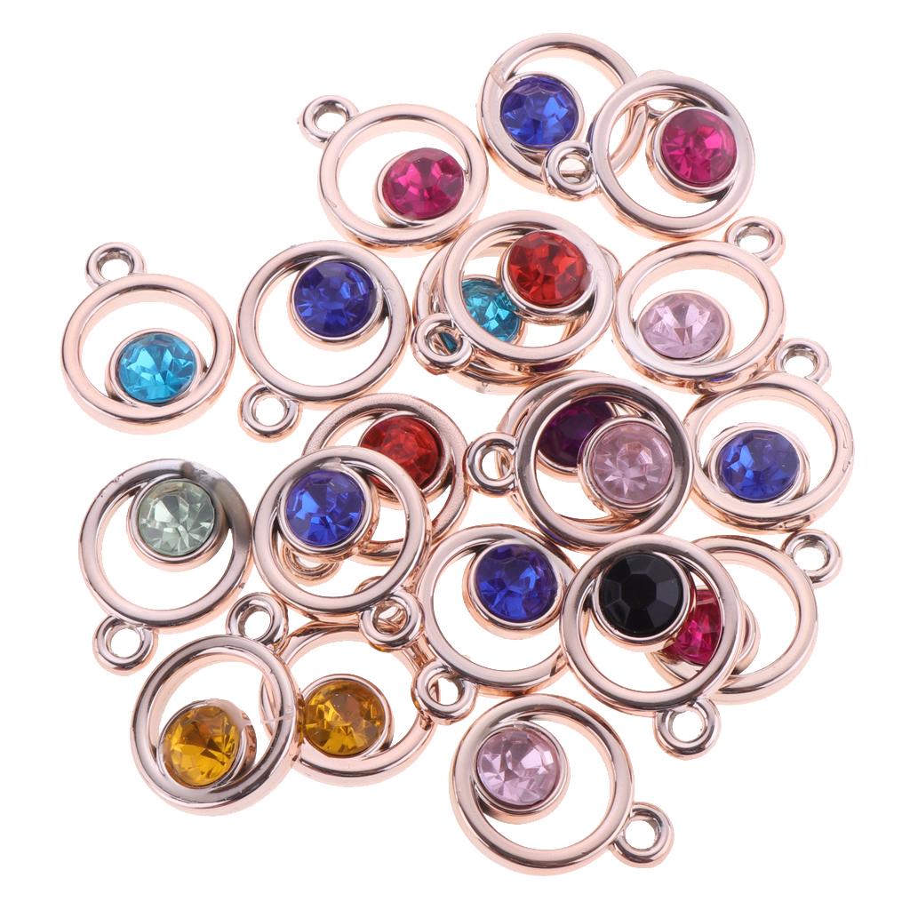 Buy 20Pieces Fashion Charms Pendents Jewelry Findings Round 11x15mm at ...