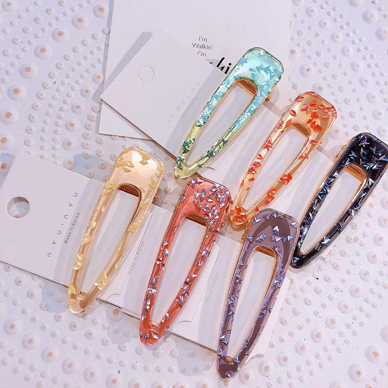 Buy Rectangle Hair Clips Acrylic Headbands Barrettes Hair Accessories ...