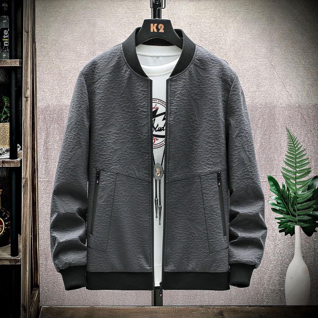 Buy Men 'S Jacket Casual Stand -Up Collar Jacket Spring And Autumn ...