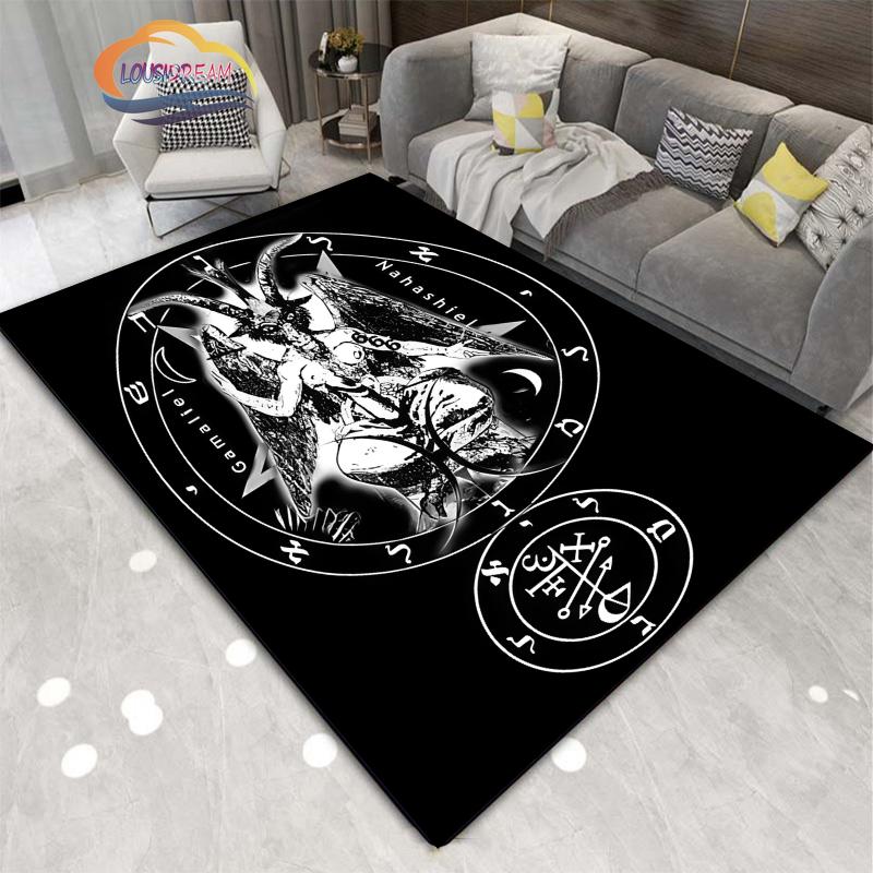 Buy Satanic Skull Rugs Living Room Soft Bath Mats Room Decor Rugs ...