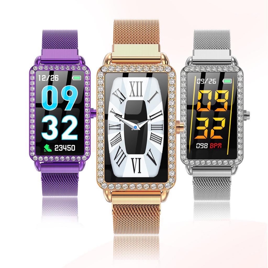 Buy Luxury Diamonds Women Heart Rate Blood Pressure Sleep Monitoring ...