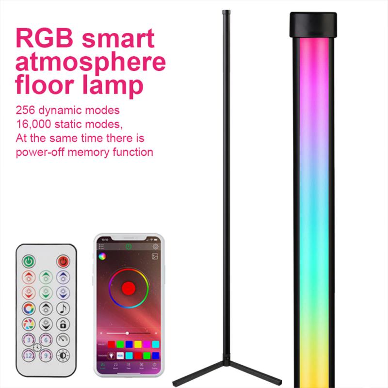 Buy Corner Floor Lamp Rgb Color Changing Light 360 Degree Illumination ...