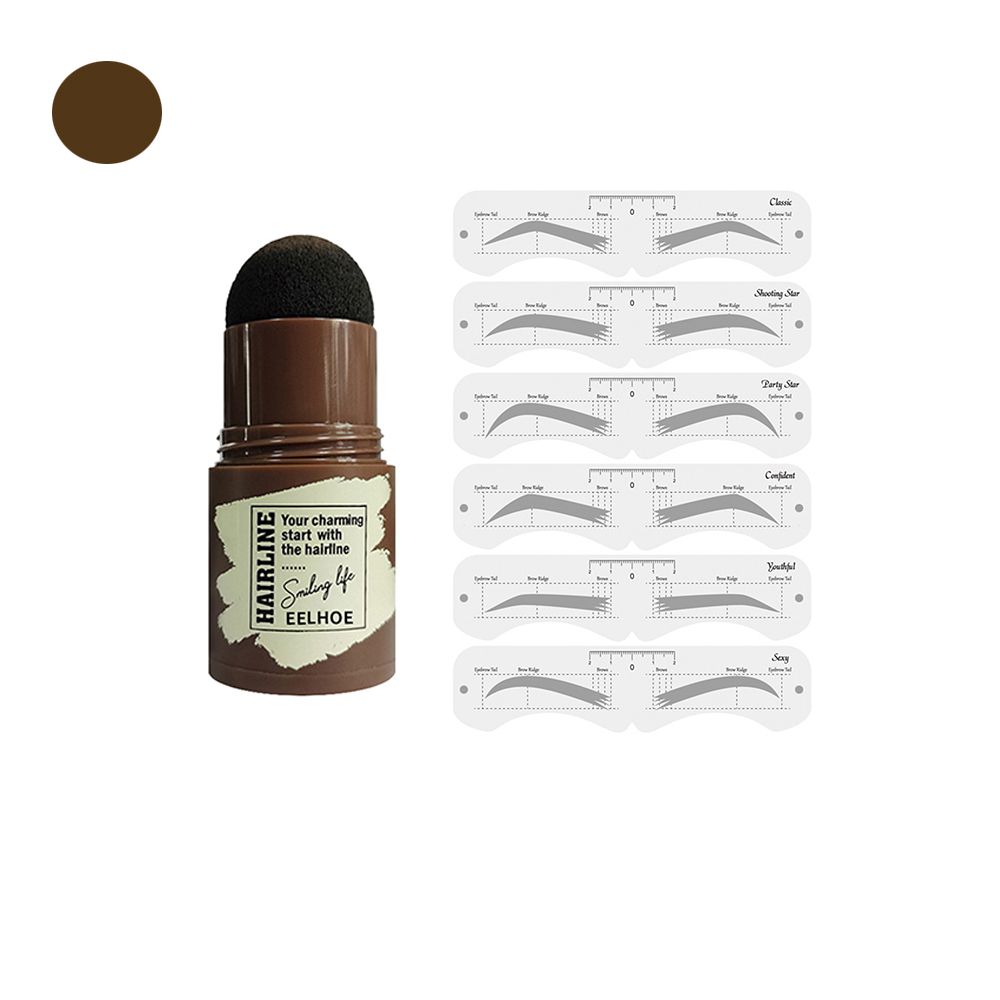 Buy Waterproof Hairline Shadow Powder Stick Brow Stamp Shaping Kit ...