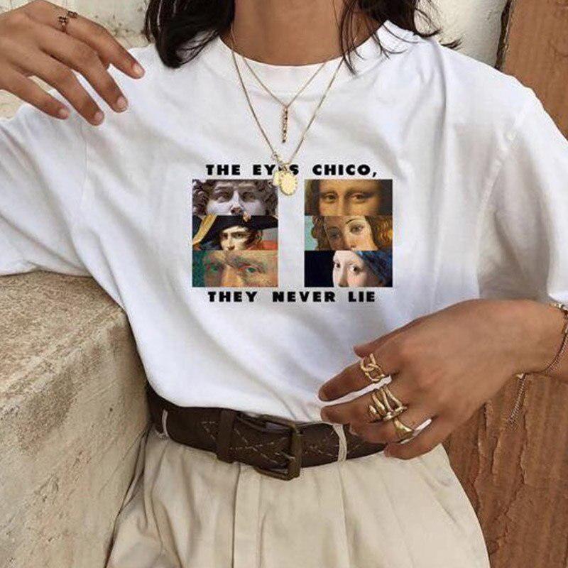 Lei SAGLY Cute HONEY Print Women Summer T-Shirt Short Sleeve White ...