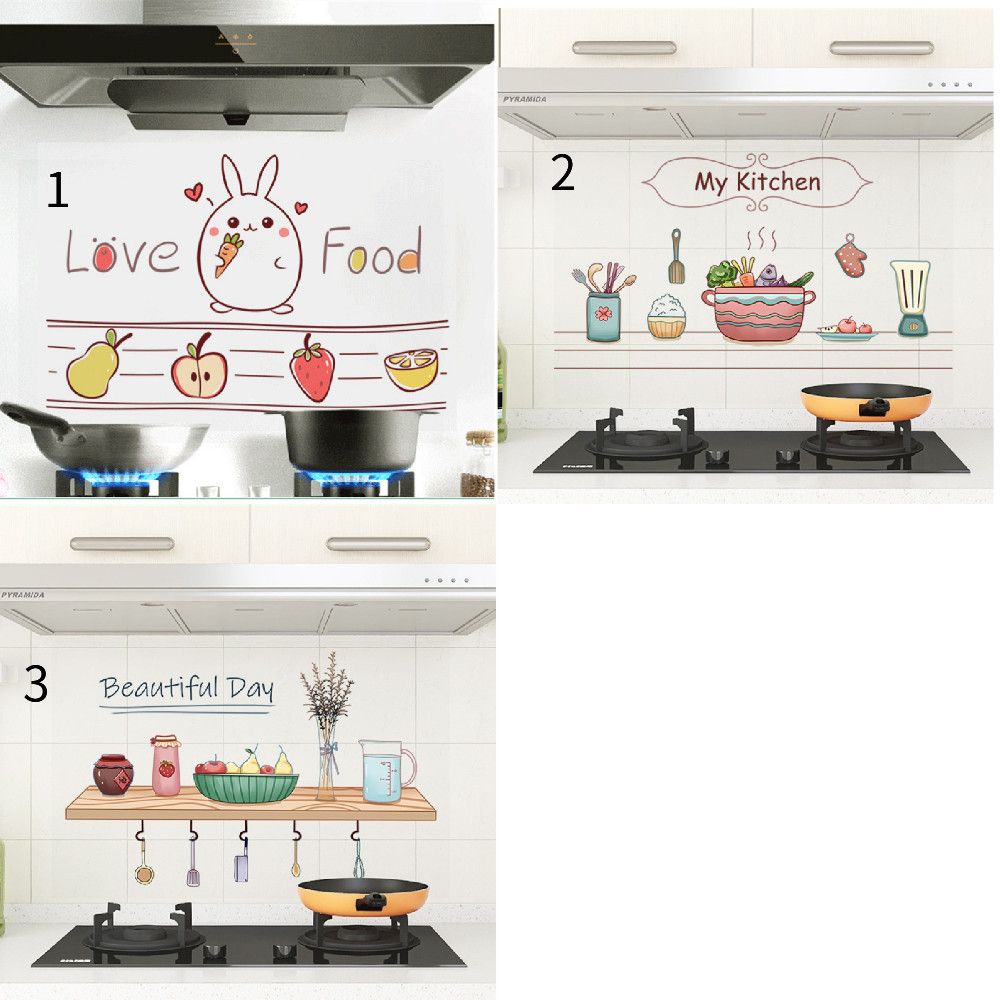 Buy Temperature Resistant Flame Retardant Kitchen Wall Sticker ...