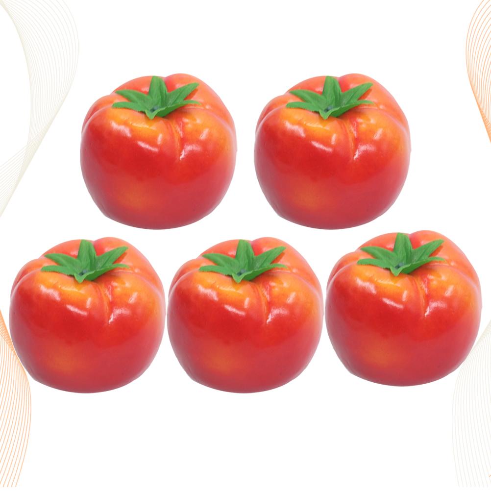 Buy 5pcs Fake Tomato Chic Photography Props Tomato Decoration ...