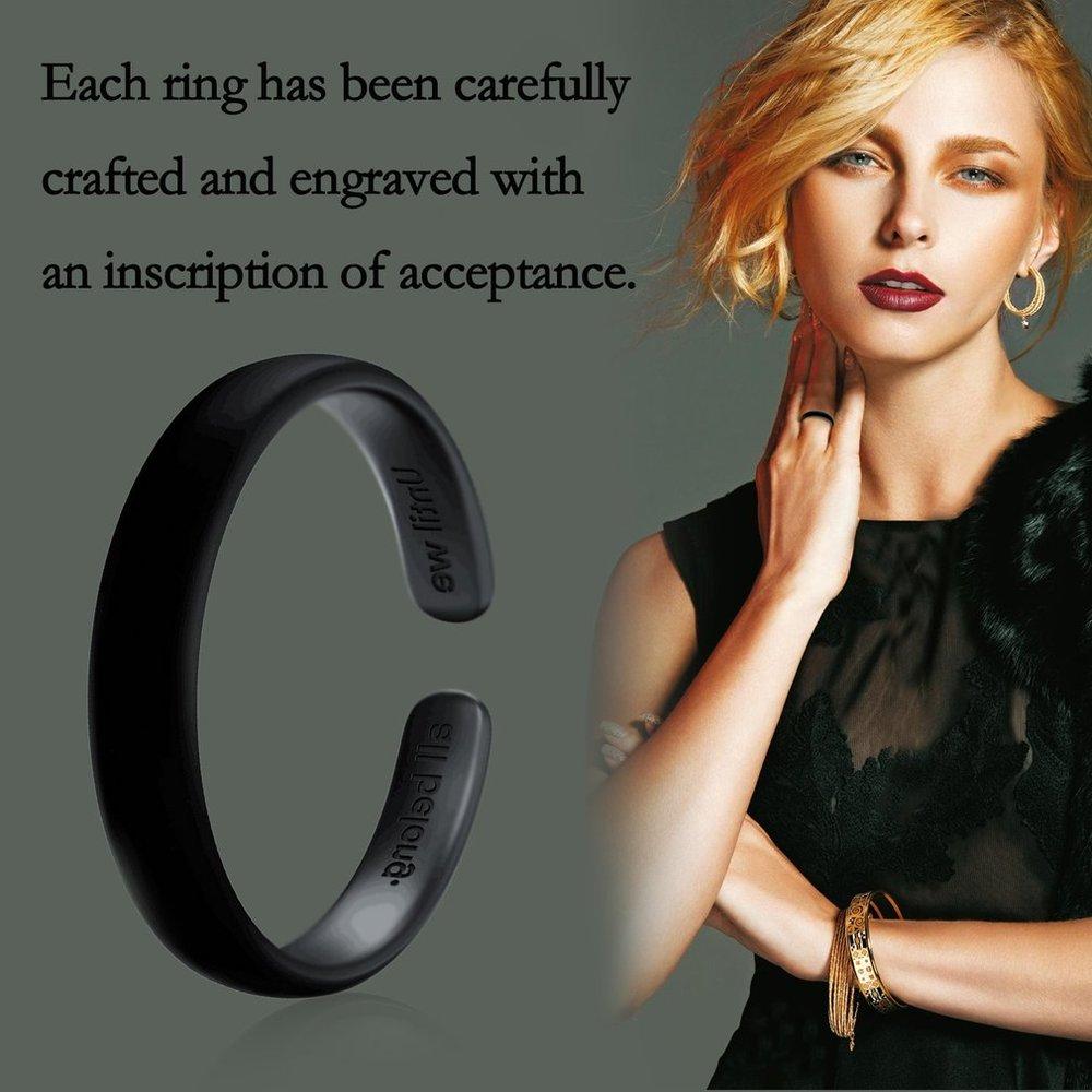 Buy ICOCO Autobots Total Black Letter Ring Copper Incomplete Ring ...