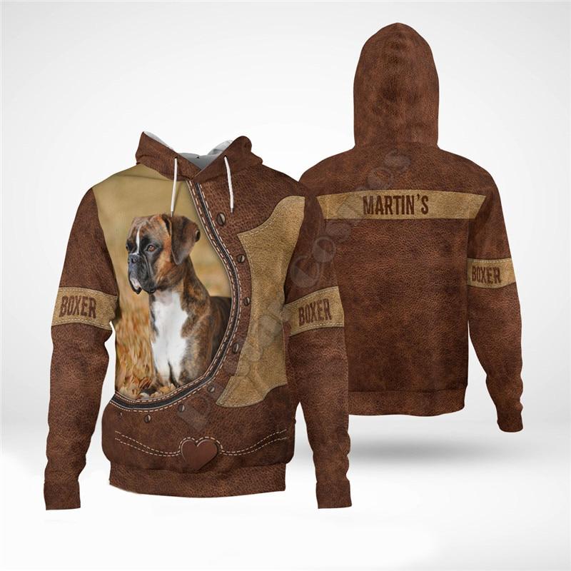 Love Boxer 3d Hoodies Printed Pullover Men For Women Funny Sweatshirts ...