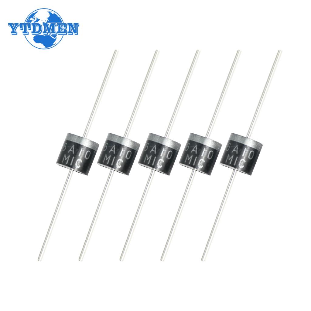 Buy 10PCS Rectifier Diode 6A 10A 1000V DO-27 Electrical Axial Rectifier ...