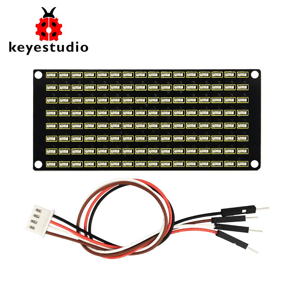 Keyestudio 8x16 LED Dot Matrix Board With PH 2.54 Connector +4Pin Cable ...