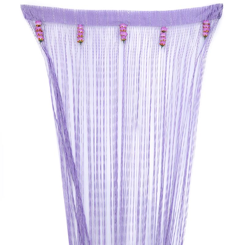 Buy Tulip String Curtain Living Room Yarn Thread Filament Curtains ...