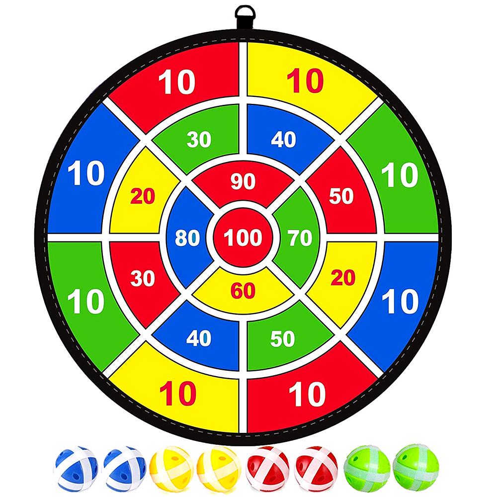 Buy (infant) Children Darts Board Single-sided Dartboard with 8 Balls ...