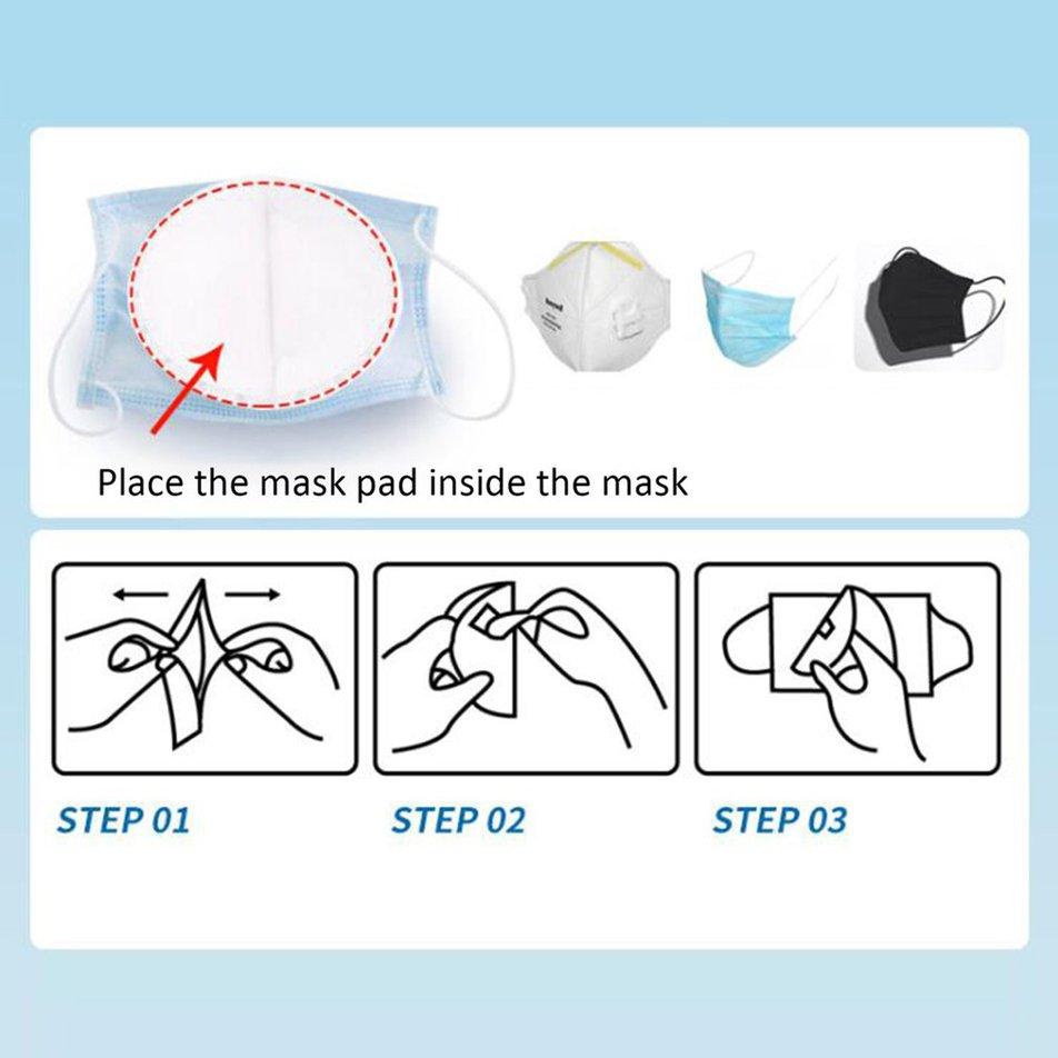 Buy TC 40pcs Disposable Meltblown Cloth Mask Pad Three-layer Mask ...