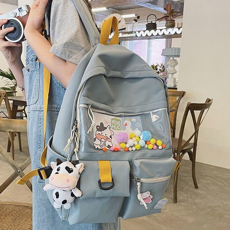Satın alın Diehe Waterproof Nylon Women Backpack Female Multi -Pocket ...