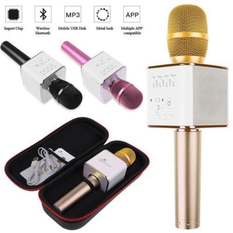 Q9 Handheld KTV Microphone Wireless Bluetooth Karaoke Home Mic Speaker ...