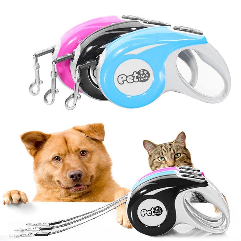 SZW Easy Gripping Pets Leash Automatic Retractable Puppy Walking Lead ...