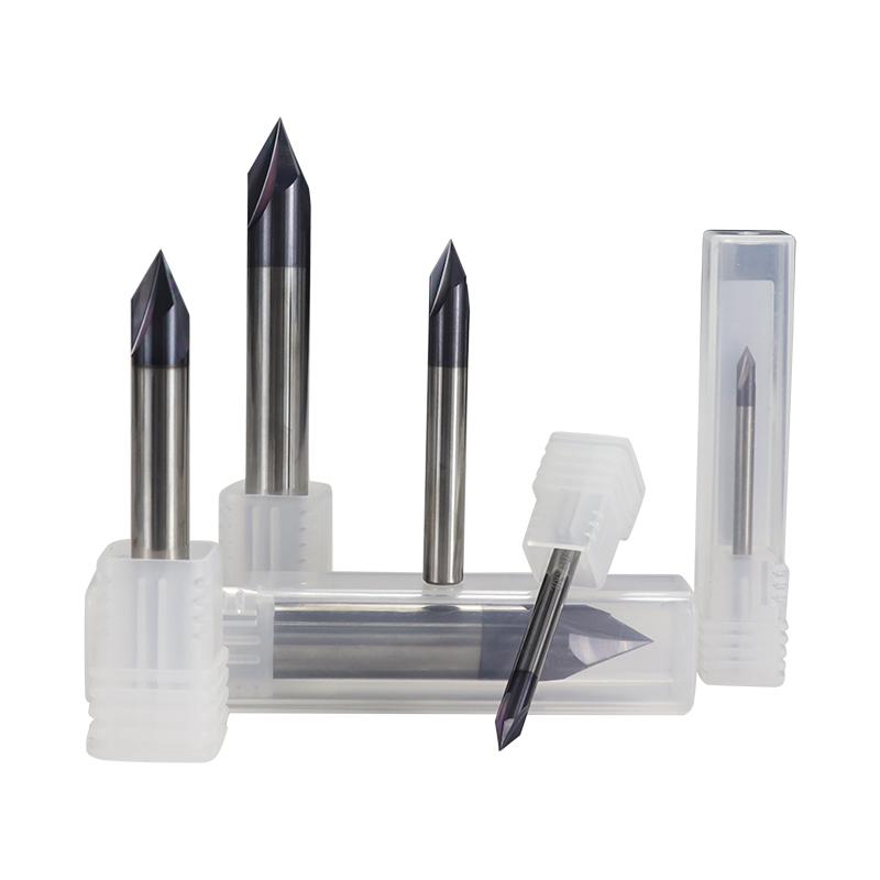 Satın alın 3 Flute Chamfer Milling Cutter 60/90/120 Degrees CNC Router ...