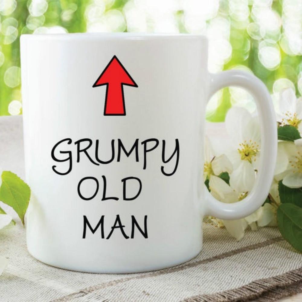 Grumpy Old Man Mug Printed Cup Brother Fathers Day Gift Grandad Father ...
