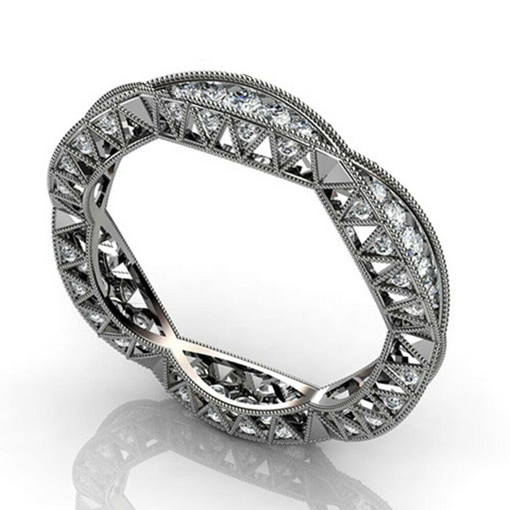 Buy Antique Women Distorted Statement Thai Rings Vintage Hollow Out ...