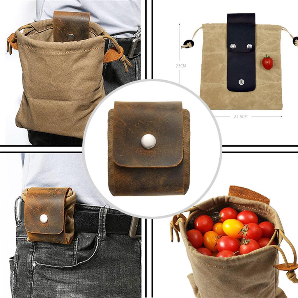 Buy Camping Outdoor Foraging Bag Fruit Picking Bag Waist Hanging Tool ...