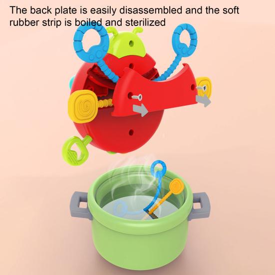 Baby Sensory Toy Creative Shape Vibrant Color Pull String Activity ...