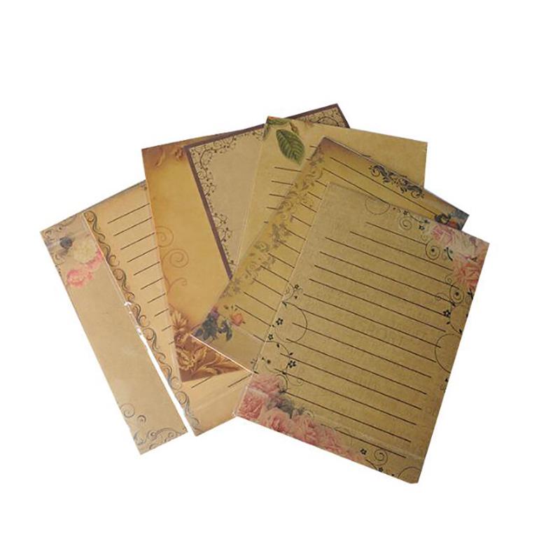 Buy European Style 8 Sheets Letter Paper Printing Vintage Sketch Pad ...