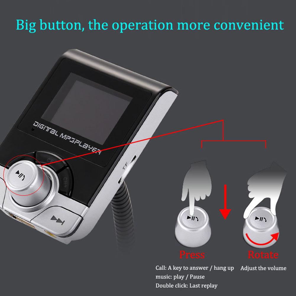 Buy BT68 Car BT Handsfree FM Transmitter AUX 3.5MM Audio MP3 Music ...