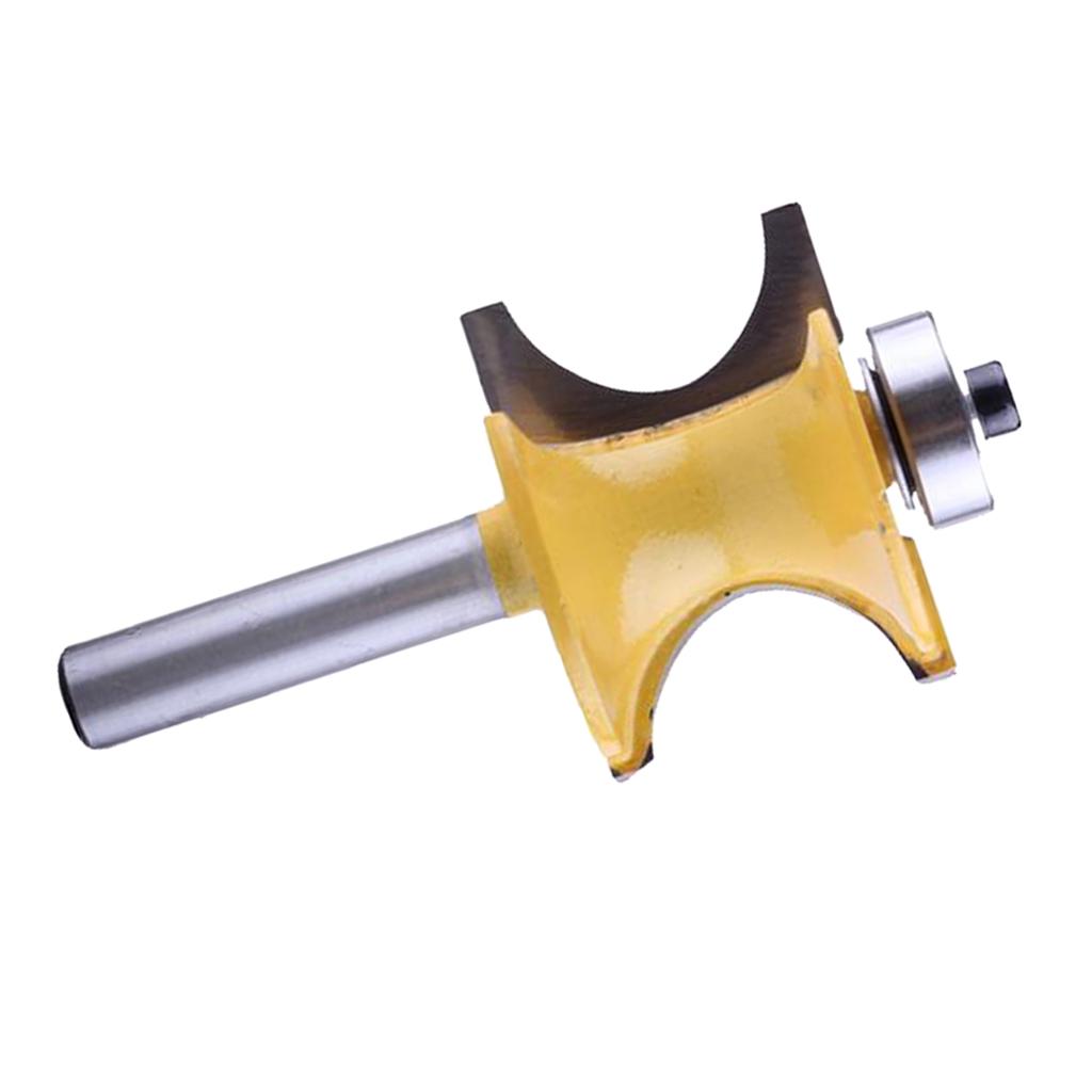 Buy 8mm Shank Bullnose Router Bit C3 Carbide Tipped Woodworking Cutter ...