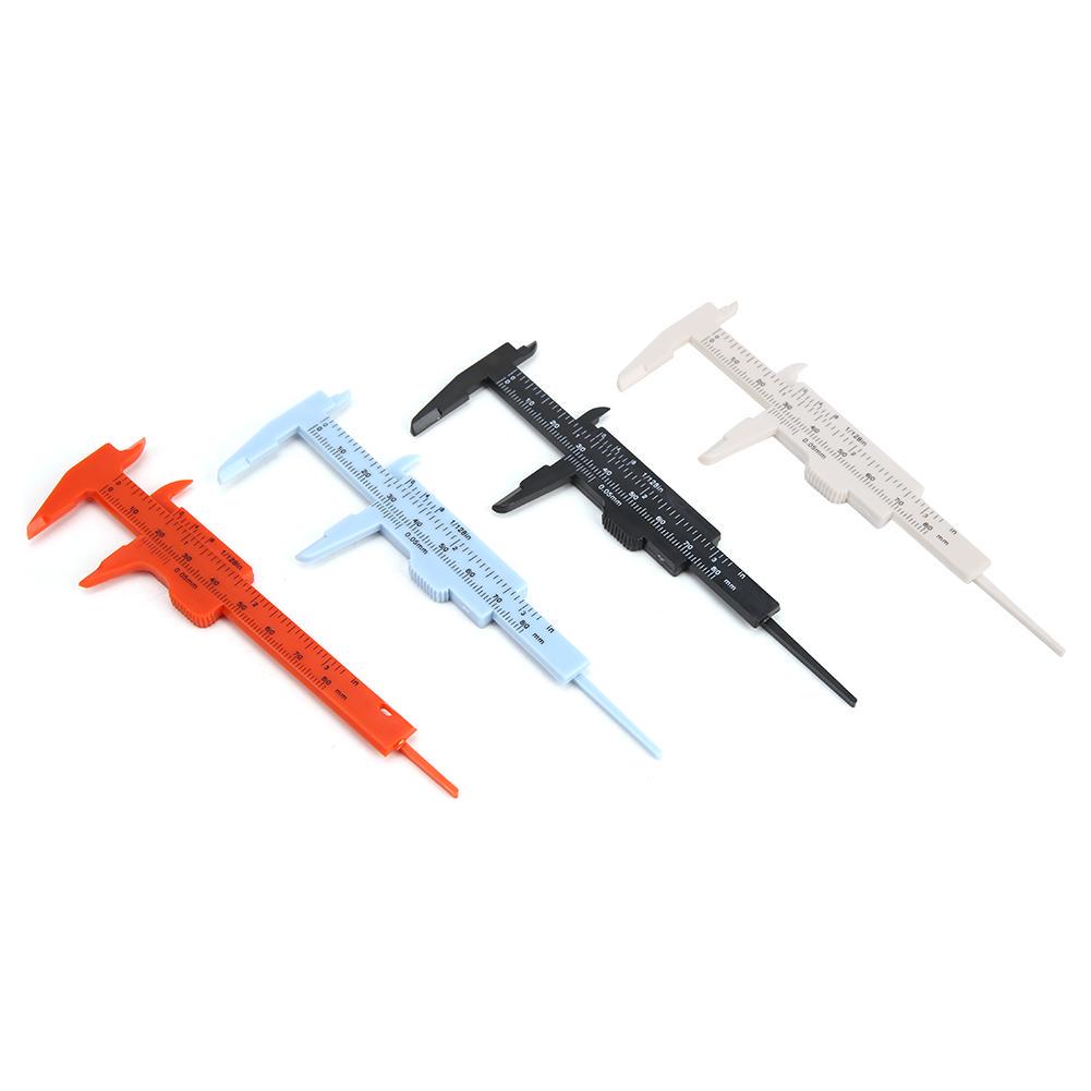 Buy 1pc 0-80mm Double Scale Plastic Vernier Caliper Student Measuring ...