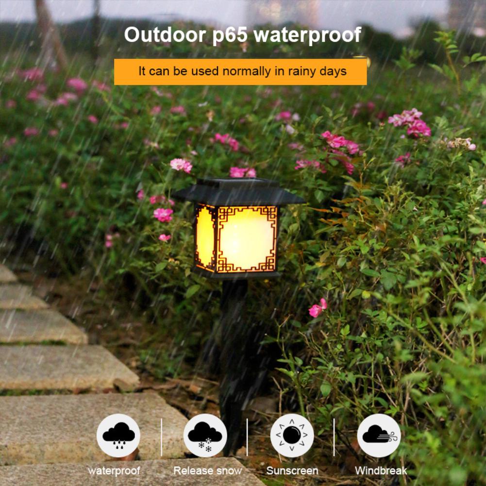 Solar Energy Ground Plug Lamp Courtyard Lawn Household Garden Outdoor ...